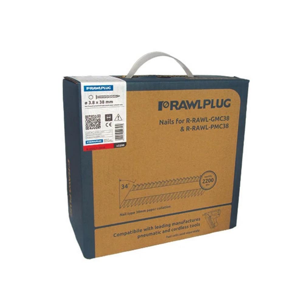 Rawlplug R-HDGT-3838 Paper Collated Joist Hanger Nails (0 Fuel Cells ...