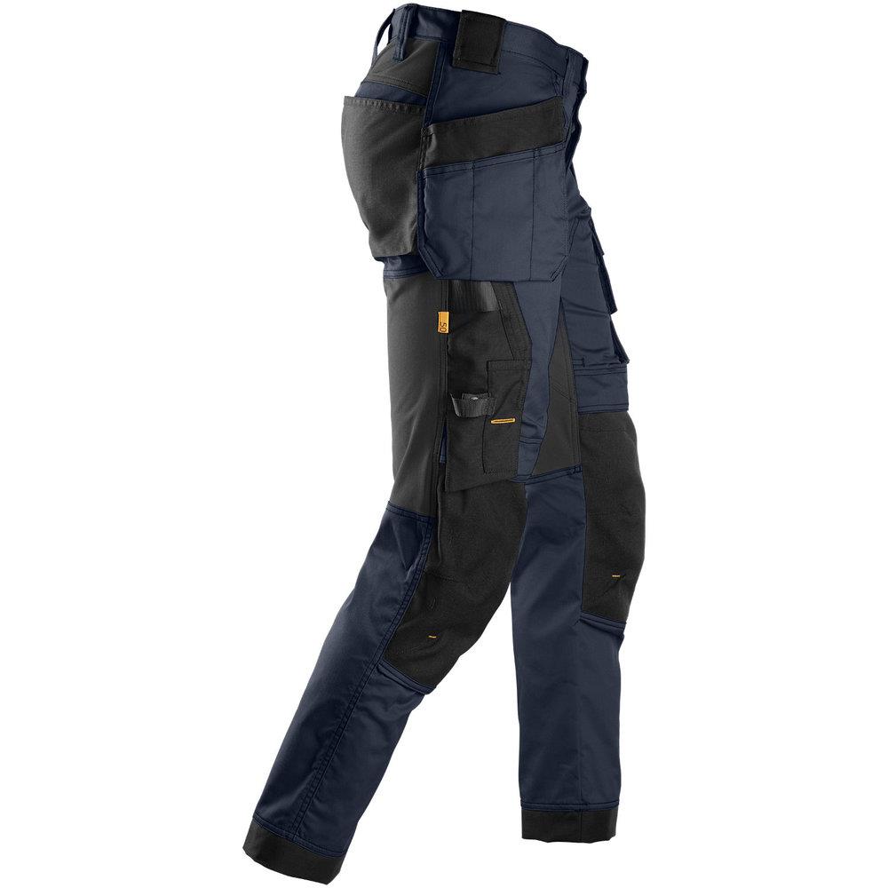 Snickers 6241 9504 AllroundWork Stretch Trousers Holster Pockets - Navy ...