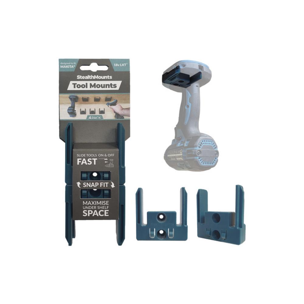 Stealth Mounts Makita 18v Tool Mounts (4 Pack) TM-MK18-BLU-4 | Toolfix ...