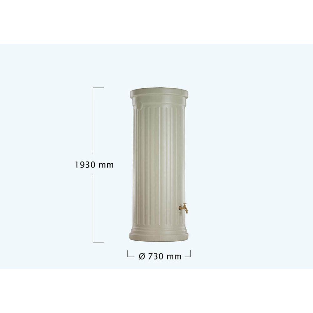 Column Tank - 500 Litres - Grey | Your Home and Garden