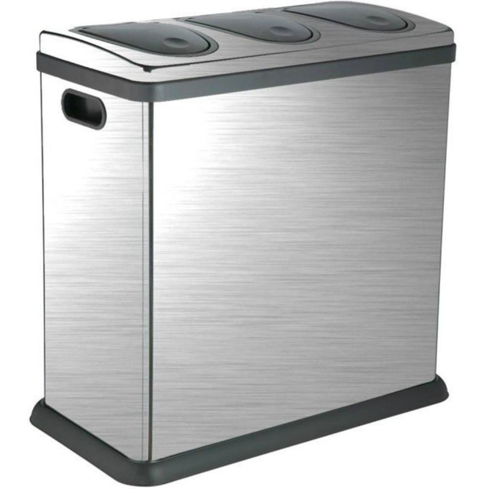 Steel Trio Recyler Bin - 60L | Your Home and Garden