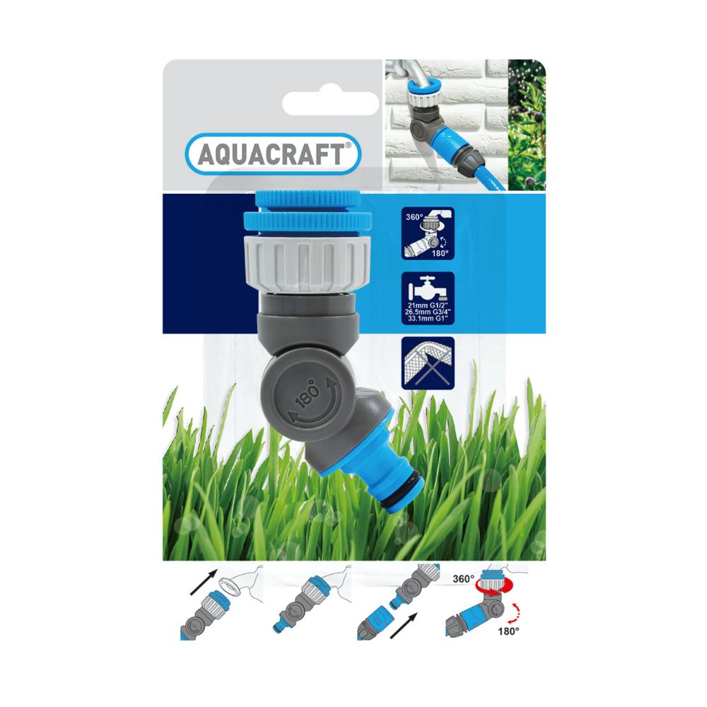 Aquacraft Angled Adjustable Threaded Tap Connector | ecostore.ie Ireland