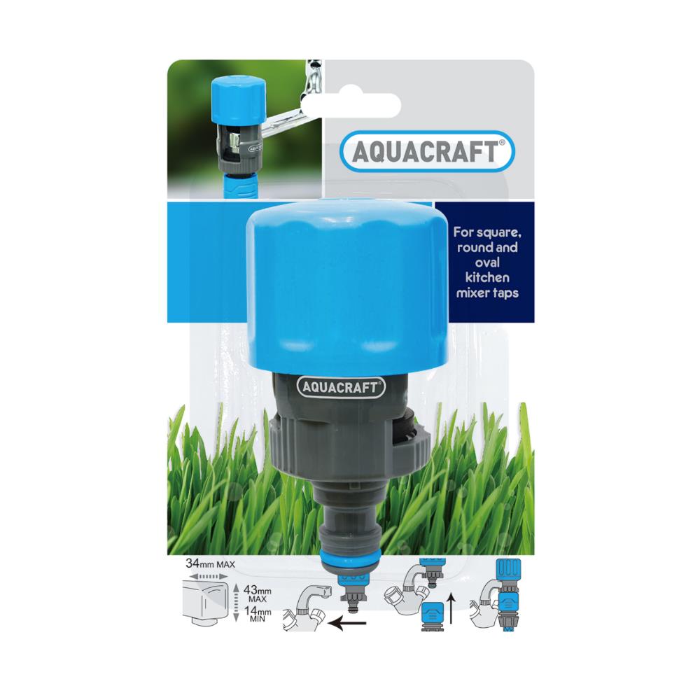 Aquacraft Square Tap Connector with Adaptor | Your Home and Garden