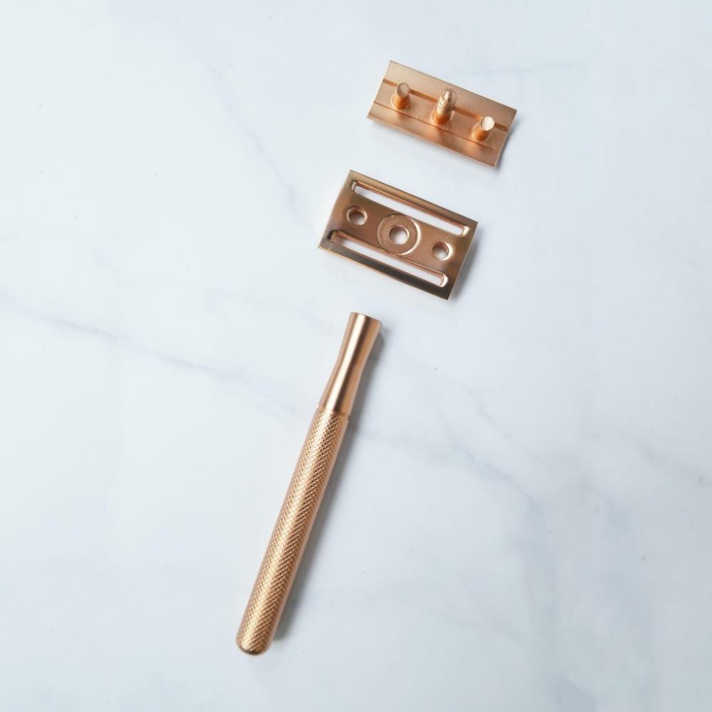 Bearradh Shaving Rose Gold Safety Razor | ecostore.ie Ireland