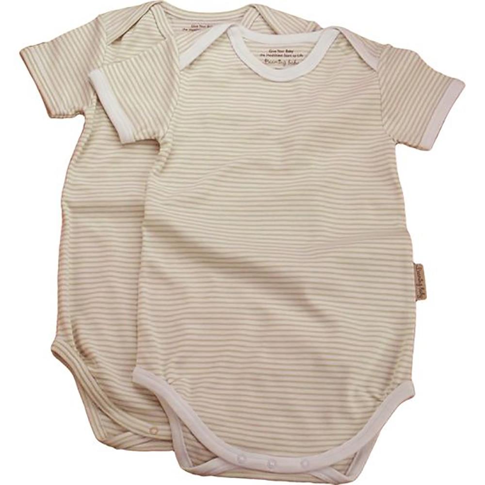 Beaming Baby Organic Cotton Short-Sleeved Envelope Neck Bodysuit 18-24 ...