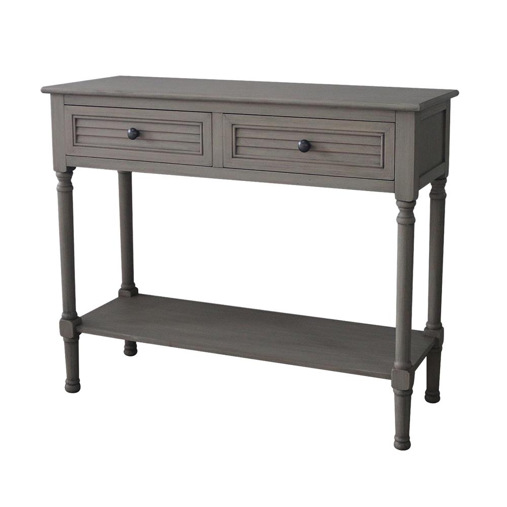 Home Inspirations Savannah Grey Two Drawer Console Table | Your Home ...