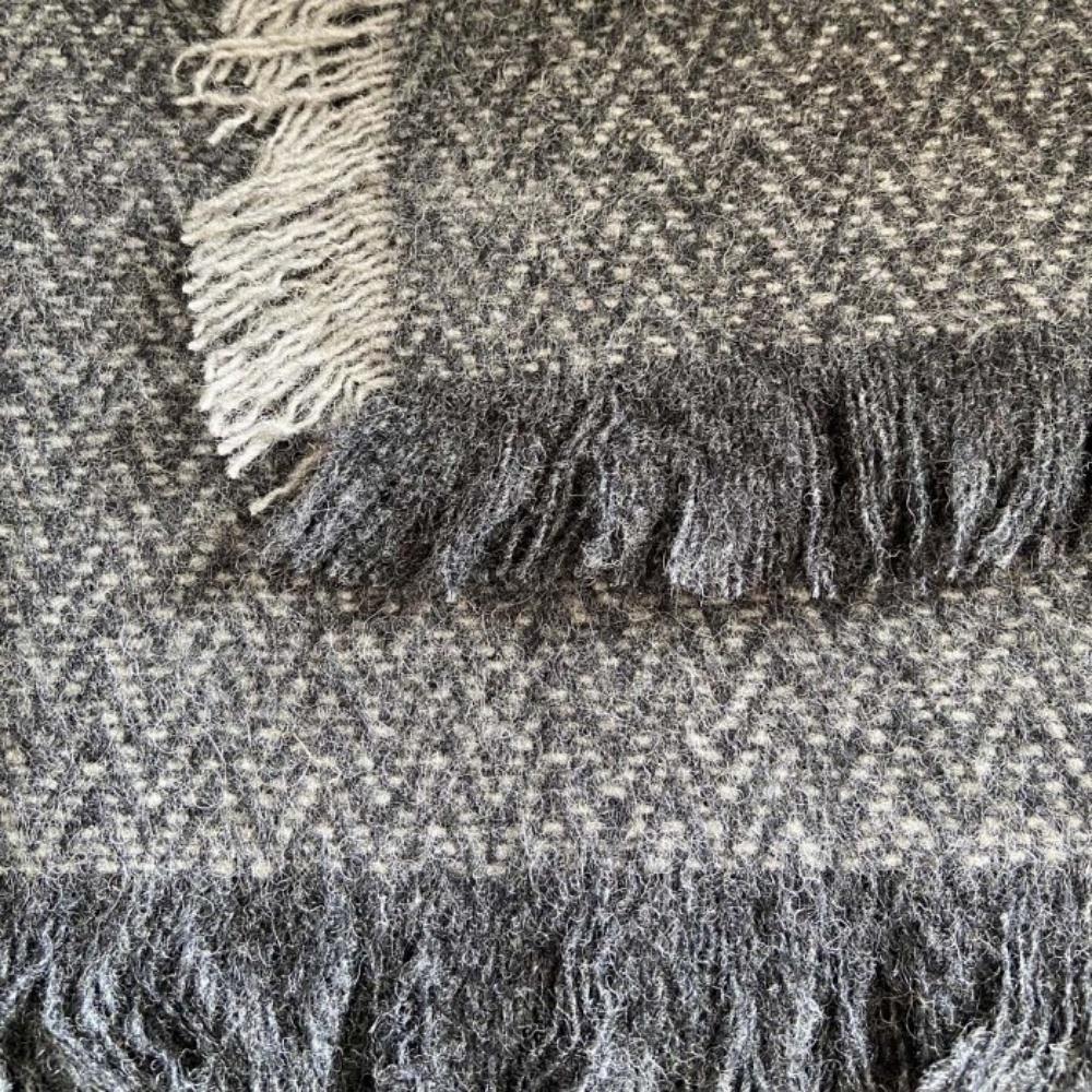 Respiin Recycled Wool Throw - Slate | Your Home and Garden