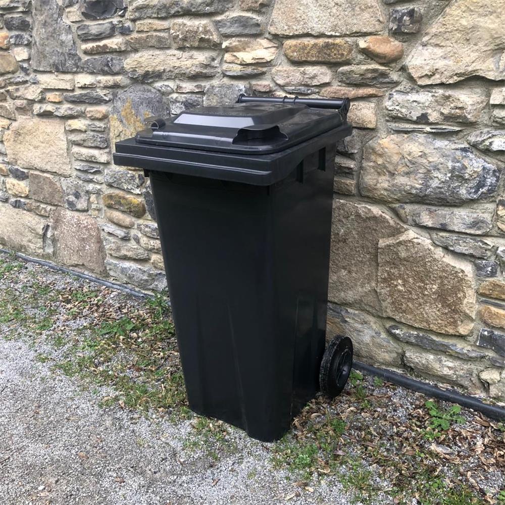 Waste Solutions 120L Wheelie Bin - Black | ecostore.ie Ireland