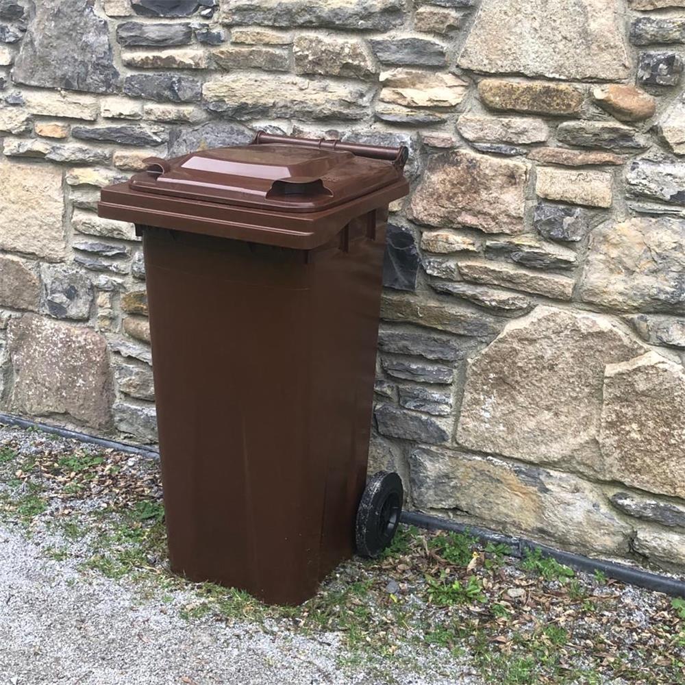 Waste Solutions 120L Wheelie Bin - Brown | ecostore.ie Ireland