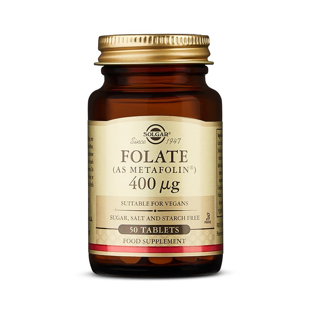 Solgar Folate (as Metafolin®) 400 µg 50 Tablets | Strauts Pharmacy ...