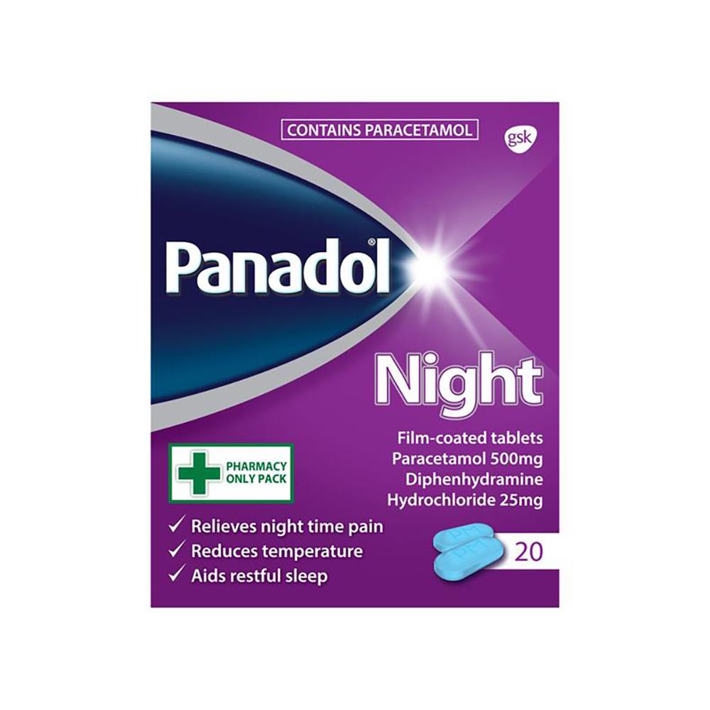 Panadol Night 20 Tablets | Strauts Pharmacy | Ireland