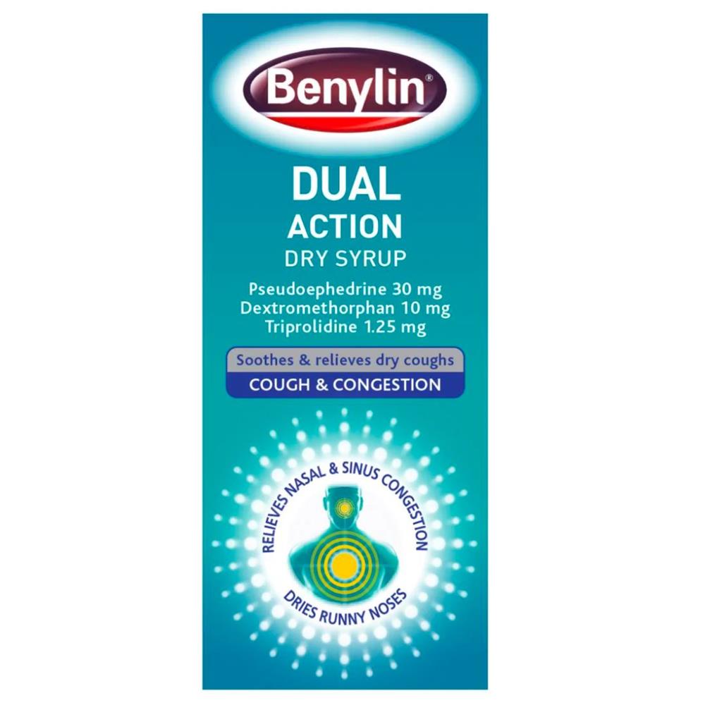 Benylin Dual Action Dry Syrup for Cough & Congestion | Strauts Pharmacy ...