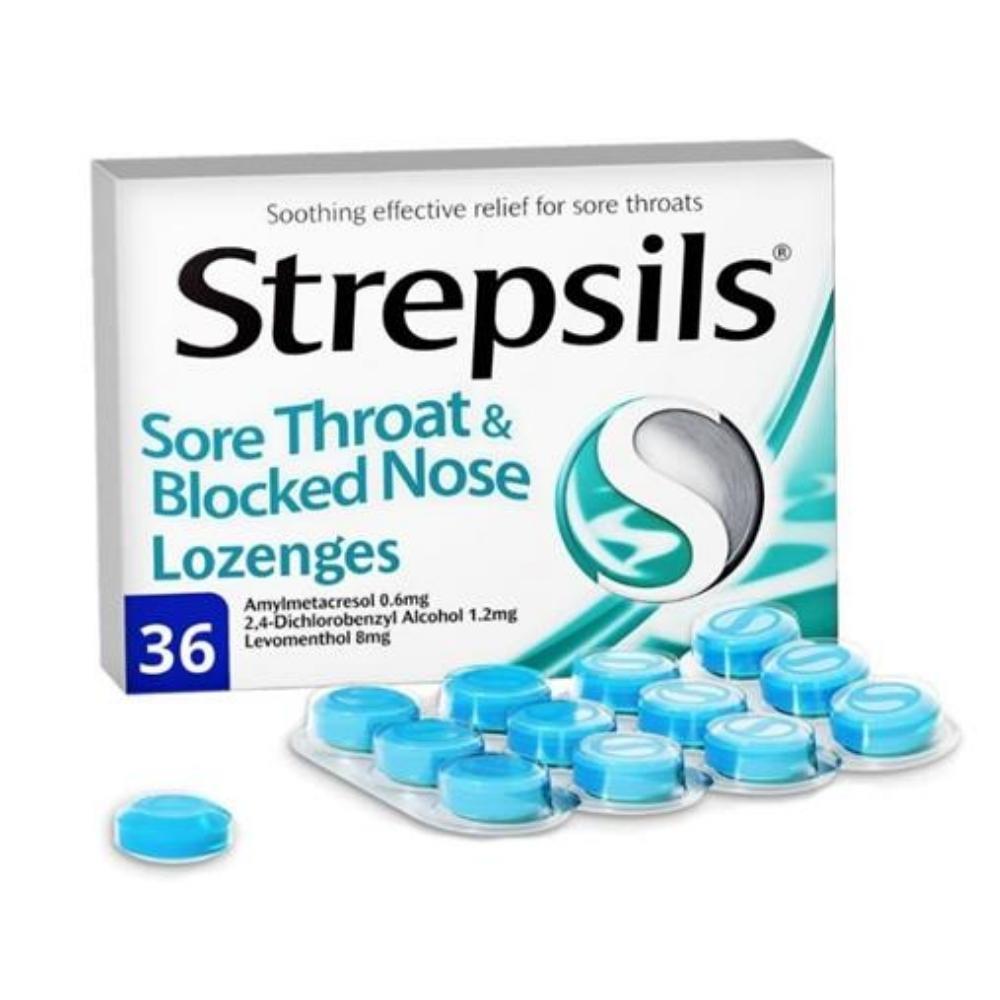 Strepsils Sore Throat And blocked Nose 36 Lozenges | Strauts Pharmacy ...