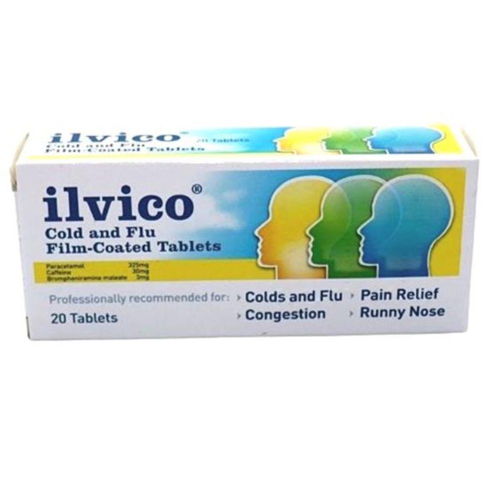Ilvico Cold & Flu - 20 Tablets | Strauts Pharmacy | Ireland