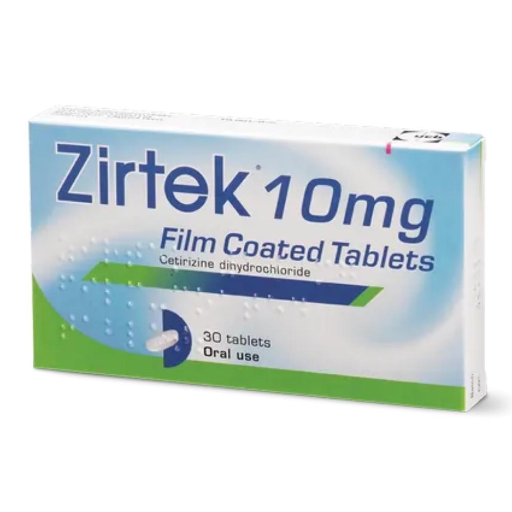 Zirtek 10mg 30 Tablets | Strauts Pharmacy | Ireland