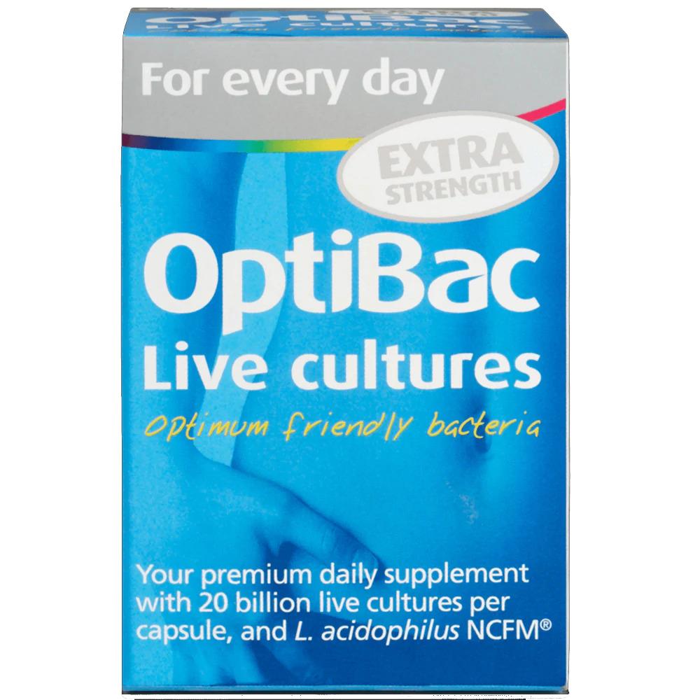 Optibac Probiotics For Every Day Extra Strength 30 Capsules | Strauts ...