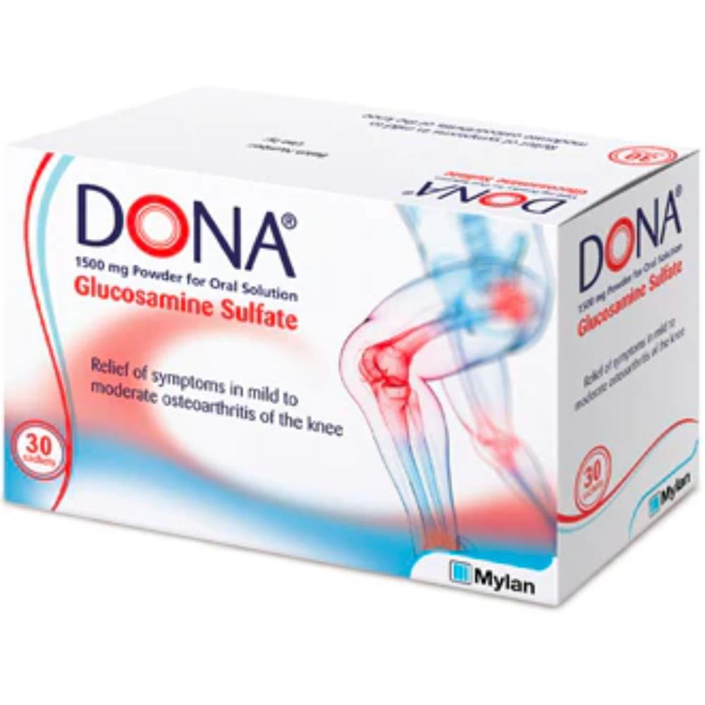 Mylan Dona Glucosamine Sulfate 1500mg 30 Sachets | Strauts Pharmacy ...