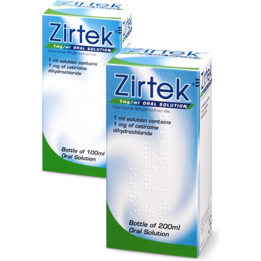 Zirtek 1mg/ml Oral Solution 100ml | Strauts Pharmacy | Ireland
