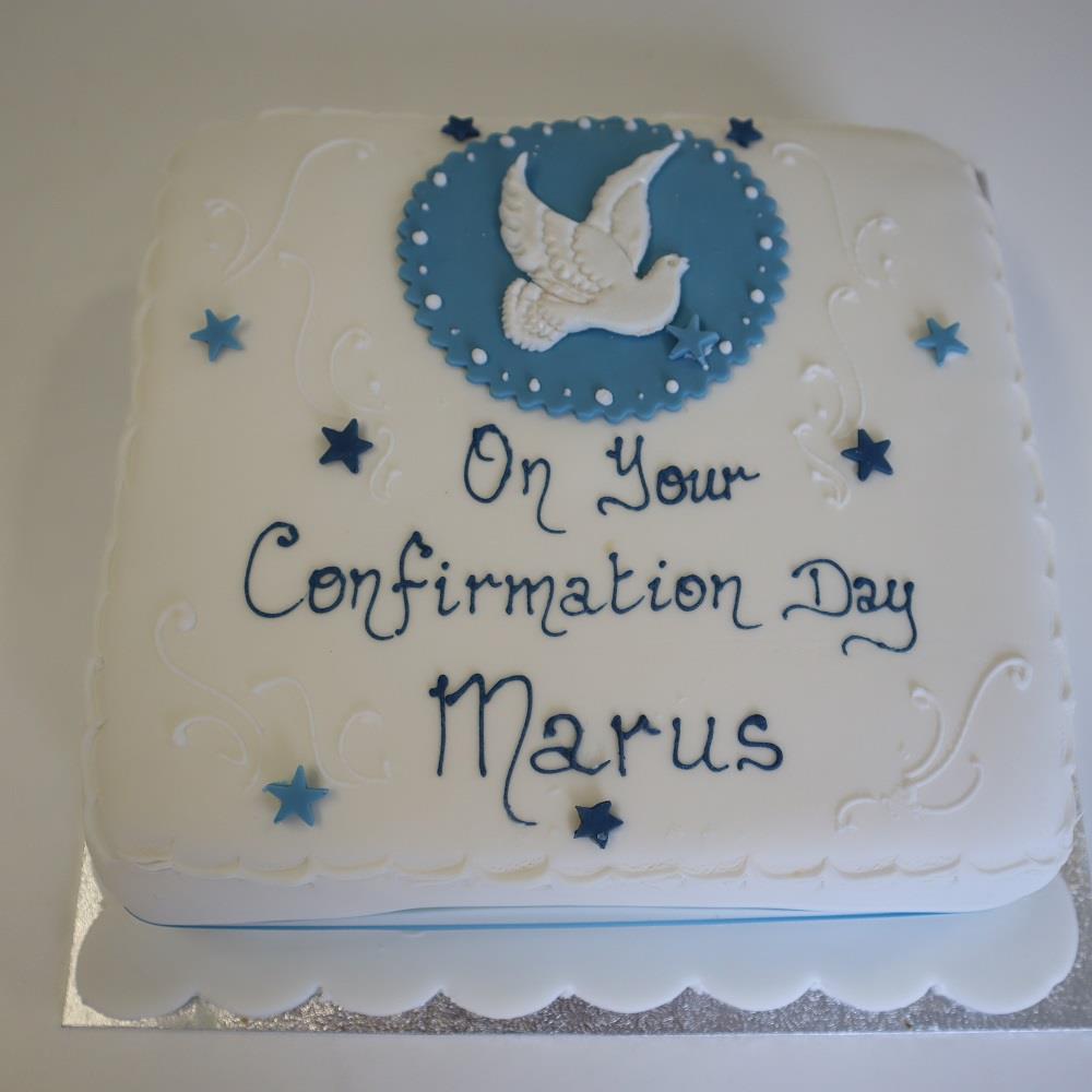 Madeira Confirmation Cake (Dove on Circle) | O'Connors Bakery Clare ...