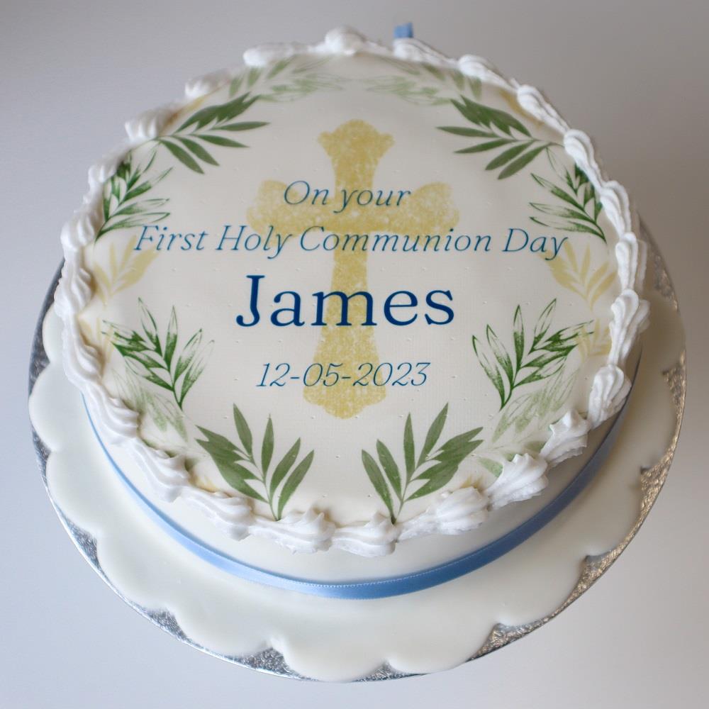 Communion Madeira -Green Leaf border | O'Connors Bakery Clare ...