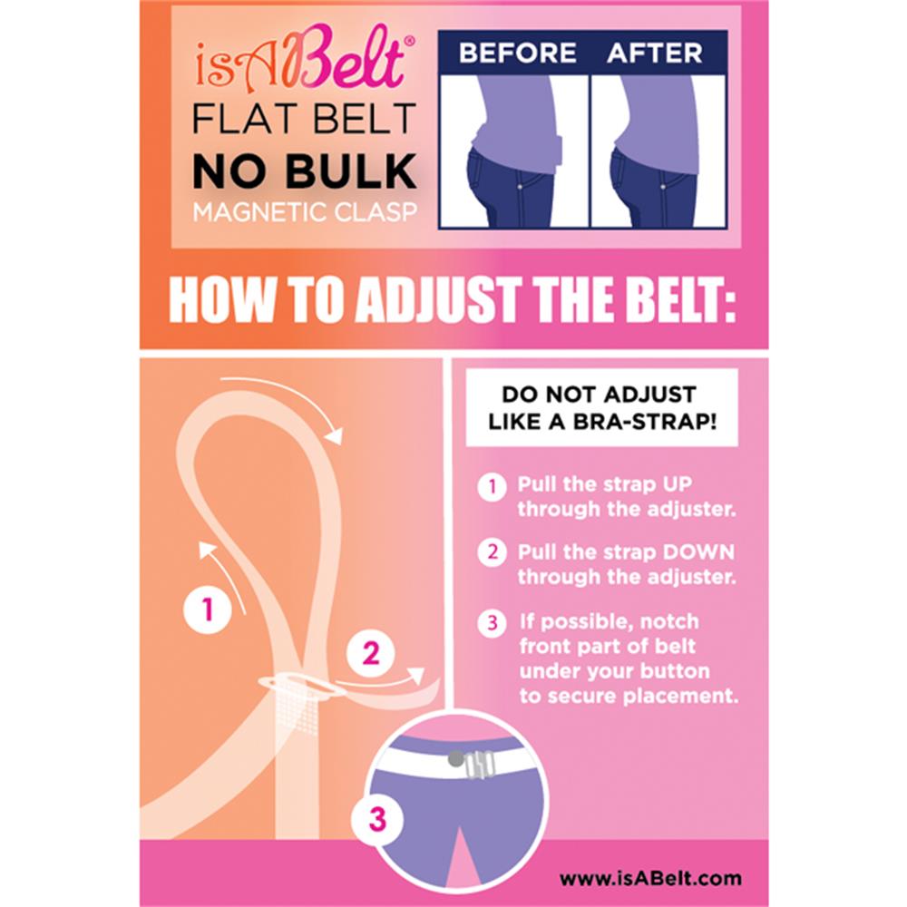 ISaBelt - Invisible Belt - No Bulk Belt - Skinny Belt - Flat Belt ...
