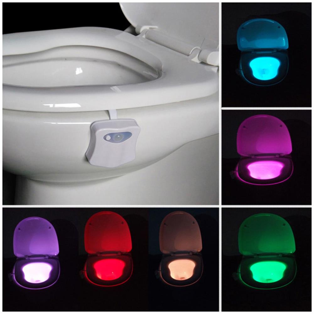 Toilet Bowl Lighting Seat Lamp for Bathroom Washroom, PIR Motion ...