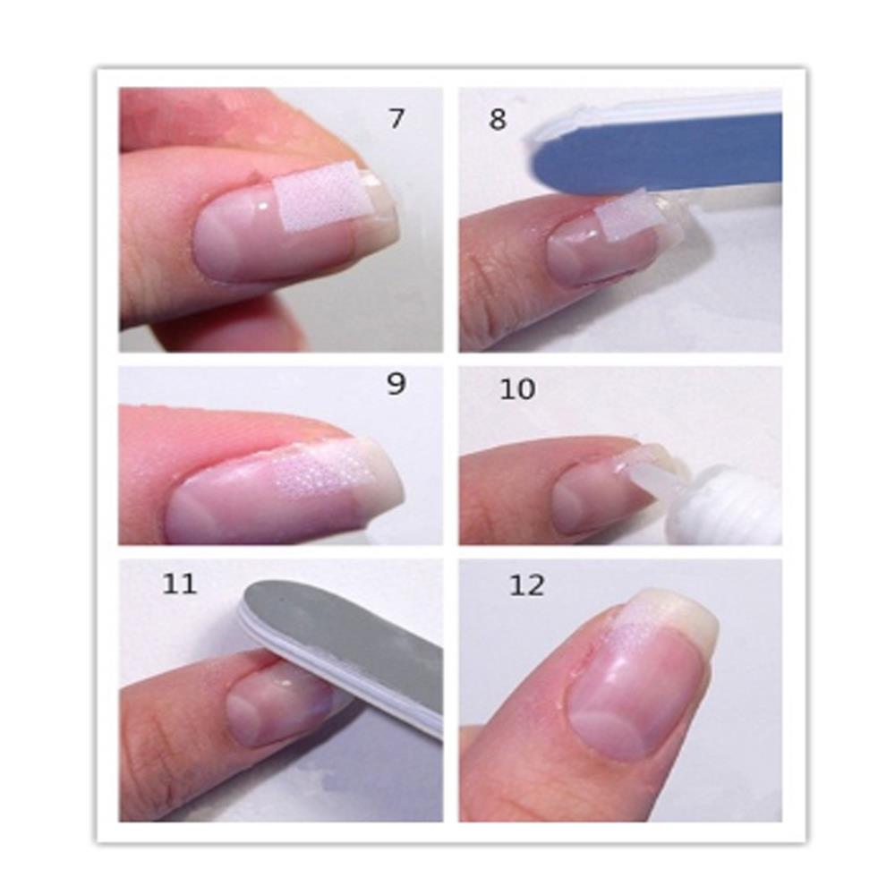 Nail Repair Fibreglass Silk Wrap - How to repair a broken nail
