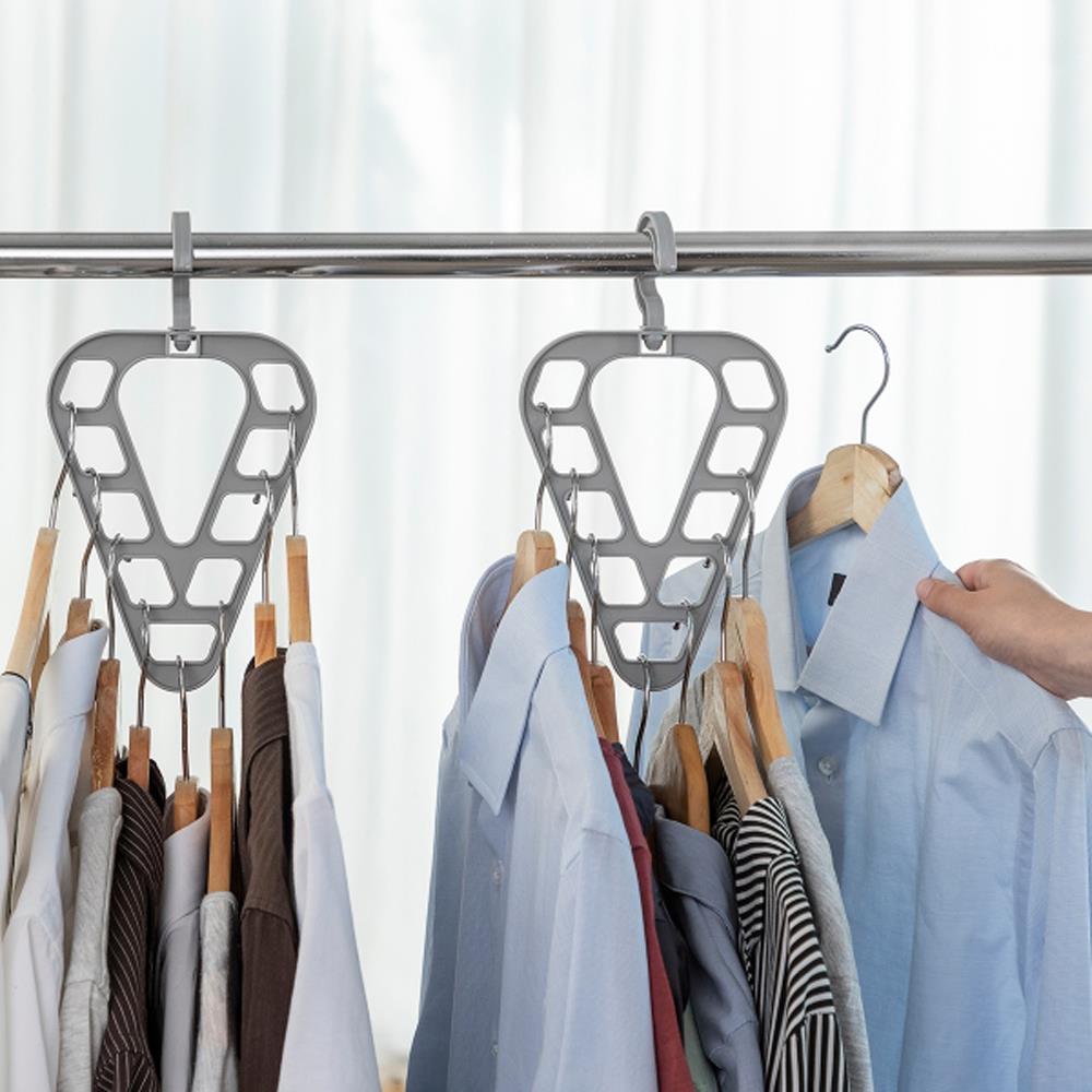 Hanger Organisers Set Orzer InnovaGoods 2 Units - Capacity for 18 hangers