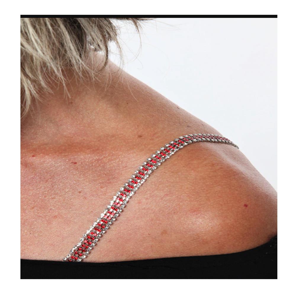 Strappys White Flower Beaded Decorative Bra Straps “ Bra Straps â ...