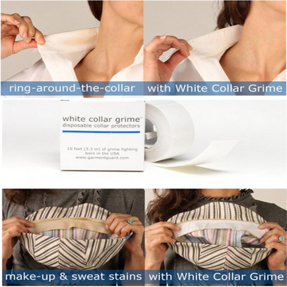 Solutions that Stick White Collar Grime - Disposable Collar Protectors ...