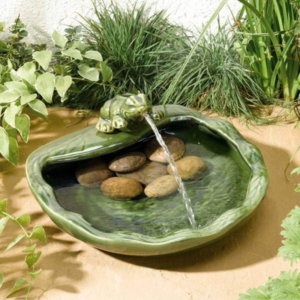 Smart Garden Water Feature Ceramic Frog Fountain |EEC Homevalue ...