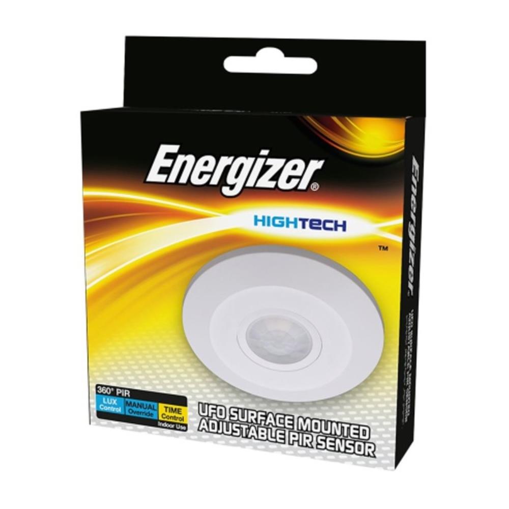 Energizer Ufo Surface Mounted Adjustable Pir (Motion Detector) Sensor ...