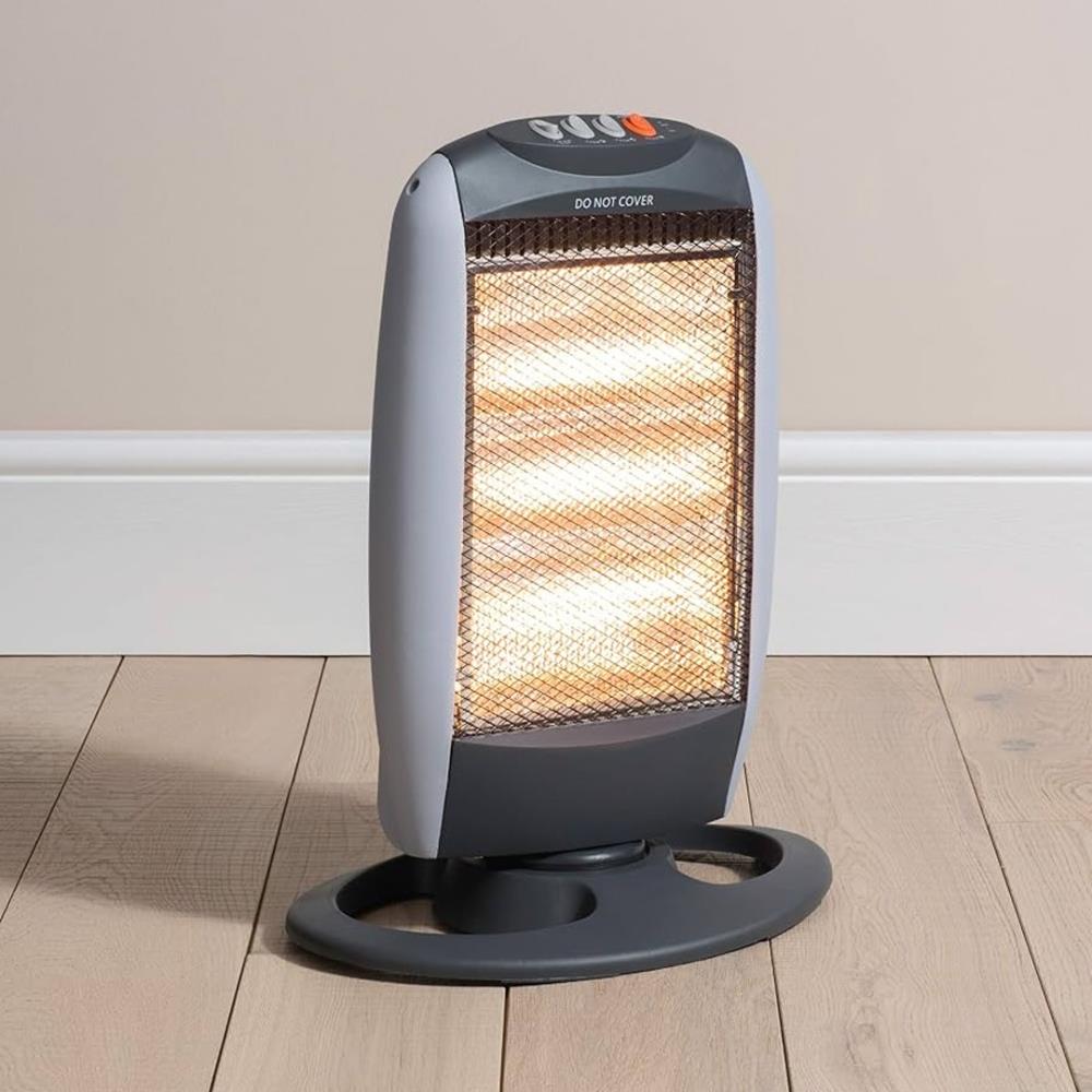 Home Collections Standing Rotating Halogen Heater With Thermal Cut Out ...