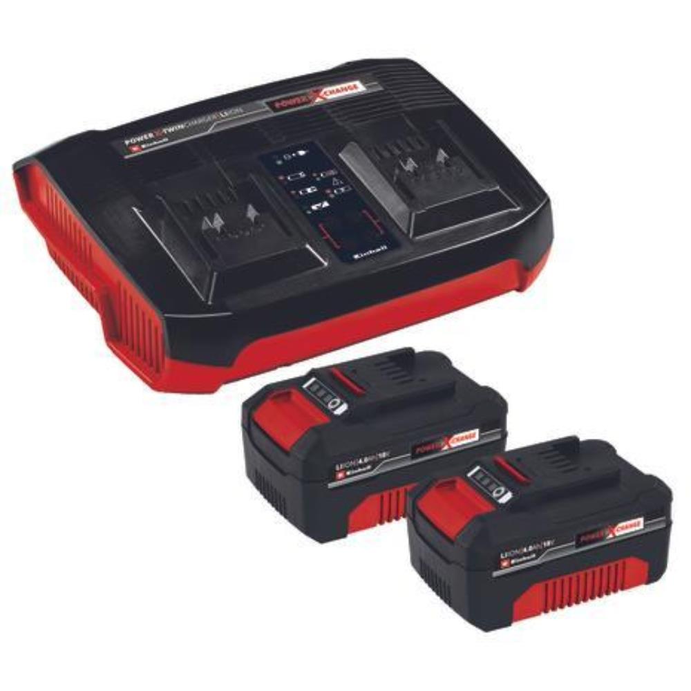 Einhell PXC Twin Battery Recharger Kit 18V 4Ah |EEC Homevalue ...