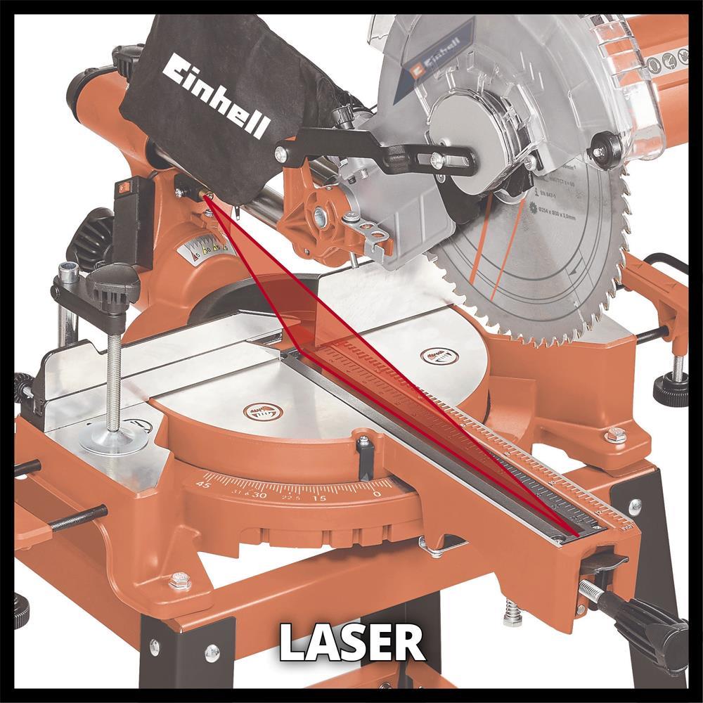 Einhell Single Bevel Sliding Mitre Saw with Stand Corded 1900W |EEC ...