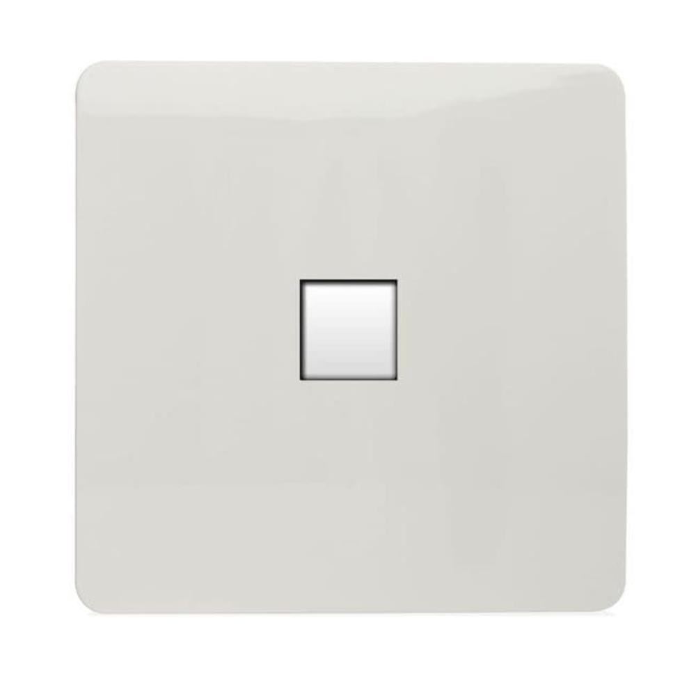 Trendi 1 Gang Cat 3 Telephone Slave Socket in White |EEC Homevalue ...
