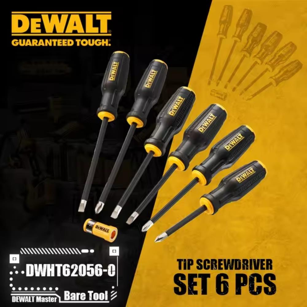 DeWALT Hand Tools Full Fit Screwdriver Set, 6 Piece |EEC Homevalue ...