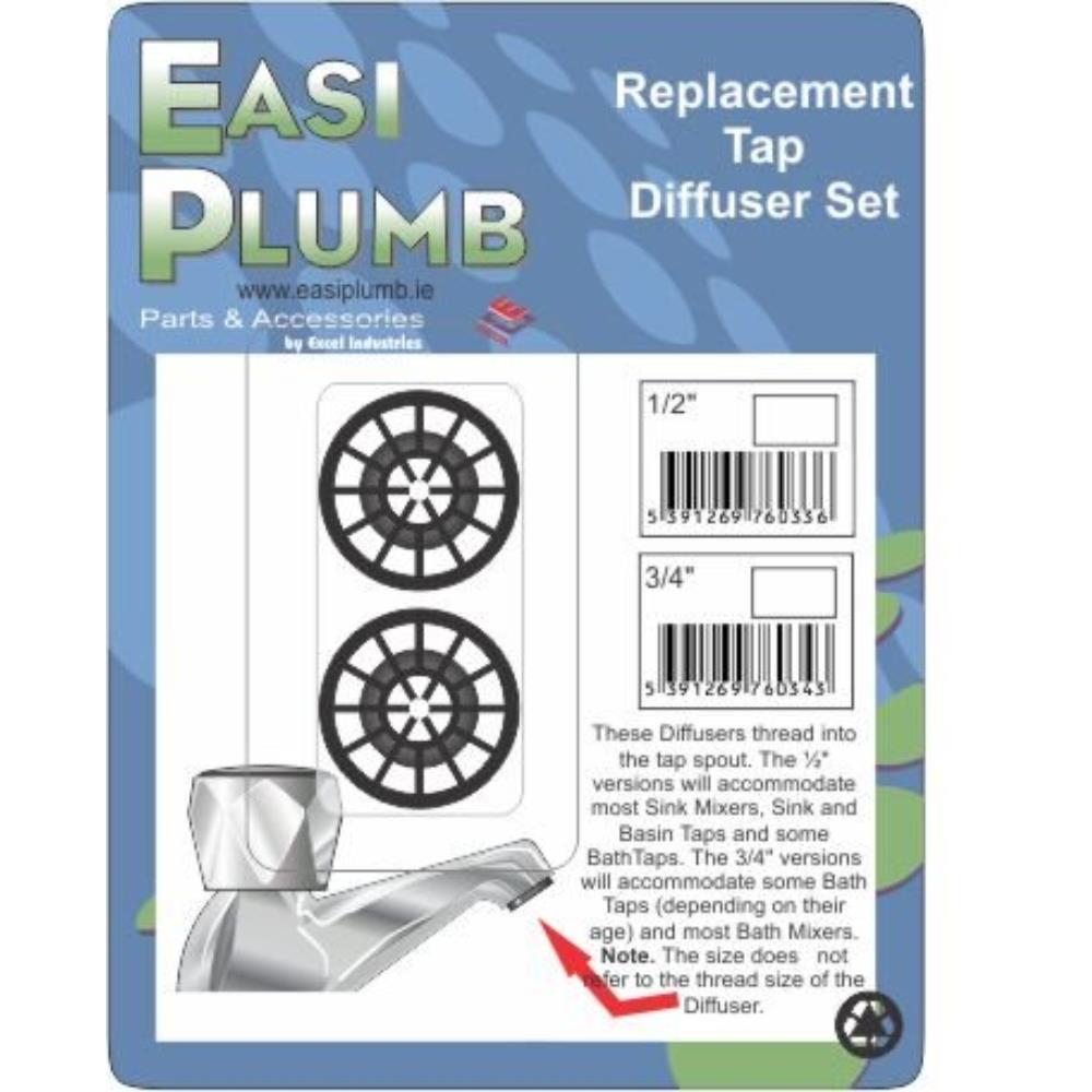 Easi Plumb 1/2" Tap Diffuser Set |EEC Homevalue | Balbrigggan | Co. Dublin