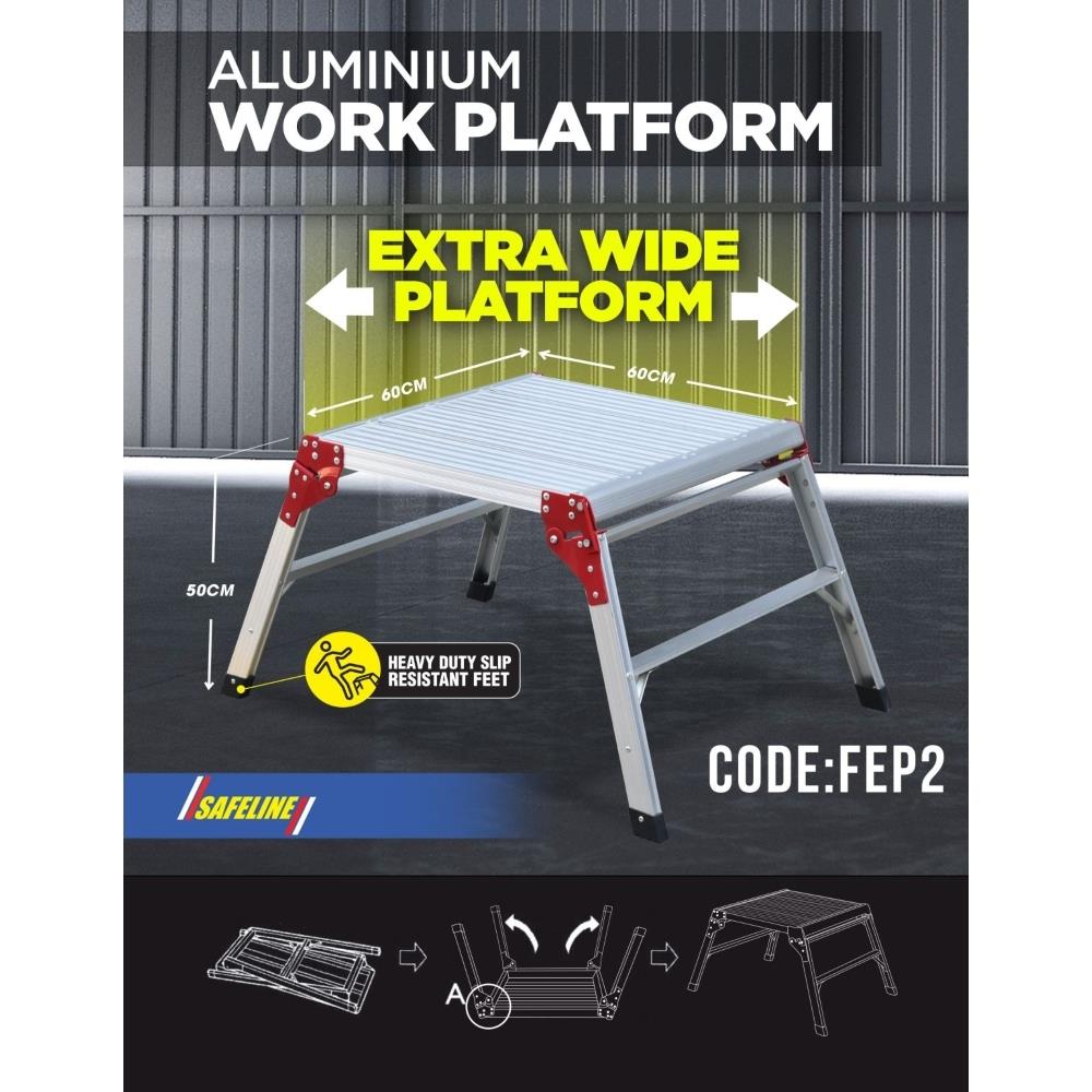 Safeline Extra Wide Folding Work Platform |EEC Homevalue | Balbrigggan ...
