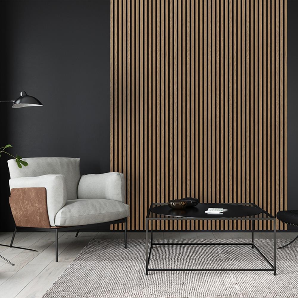 Fibrotech Oiled Oak Acoustic Panel 2.4m x 605mm |EEC Homevalue ...