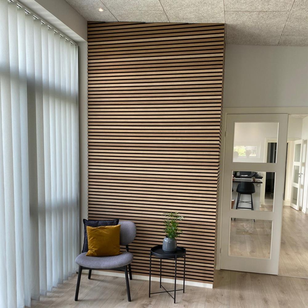 Fibrotech Light Oak Acoustic Panel 2.4m x 605mm |EEC Homevalue ...