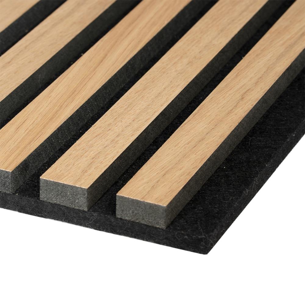 Fibrotech Light Oak Acoustic Panel 2.4m x 605mm |EEC Homevalue ...