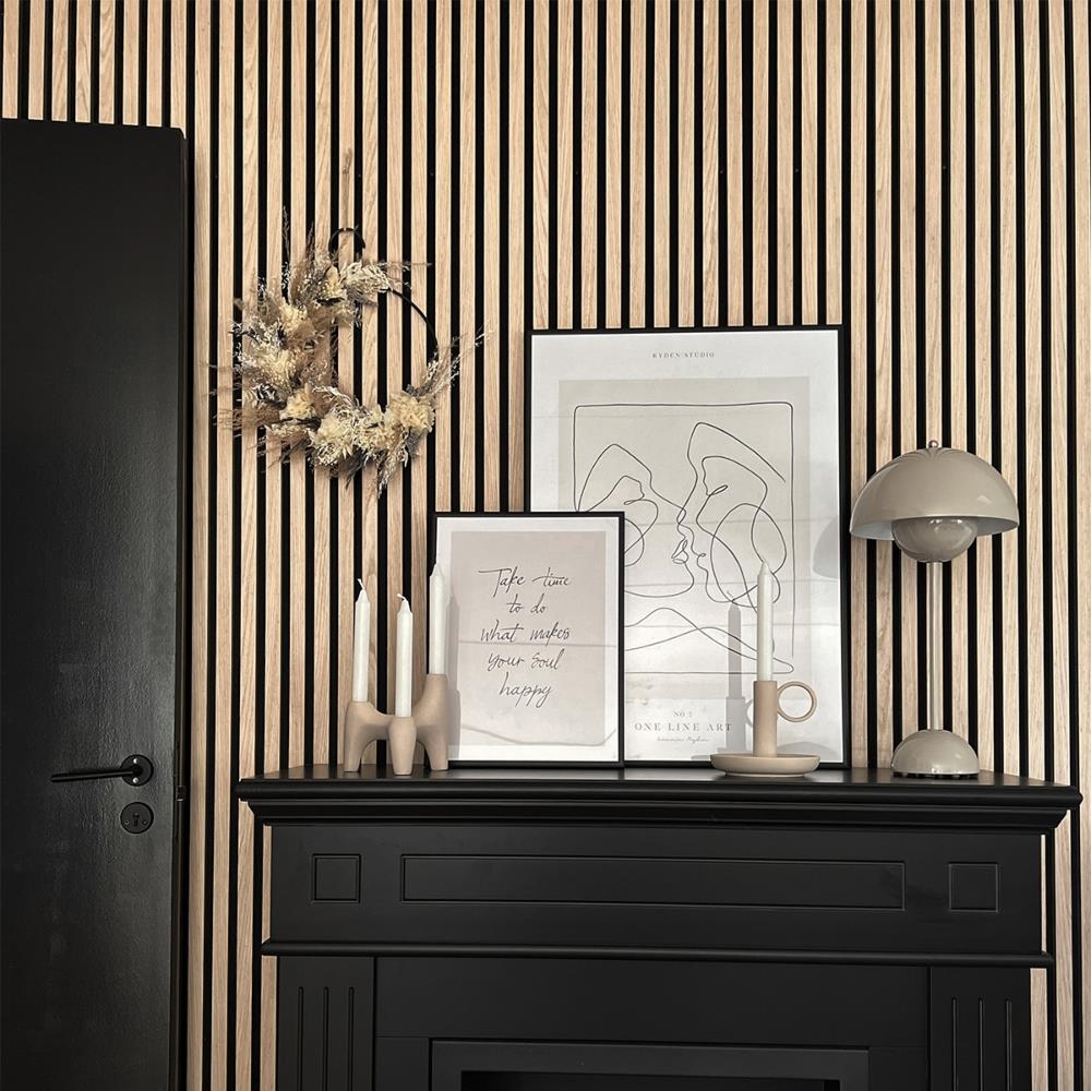Fibrotech Light Oak Acoustic Panel 2.4m x 605mm |EEC Homevalue ...