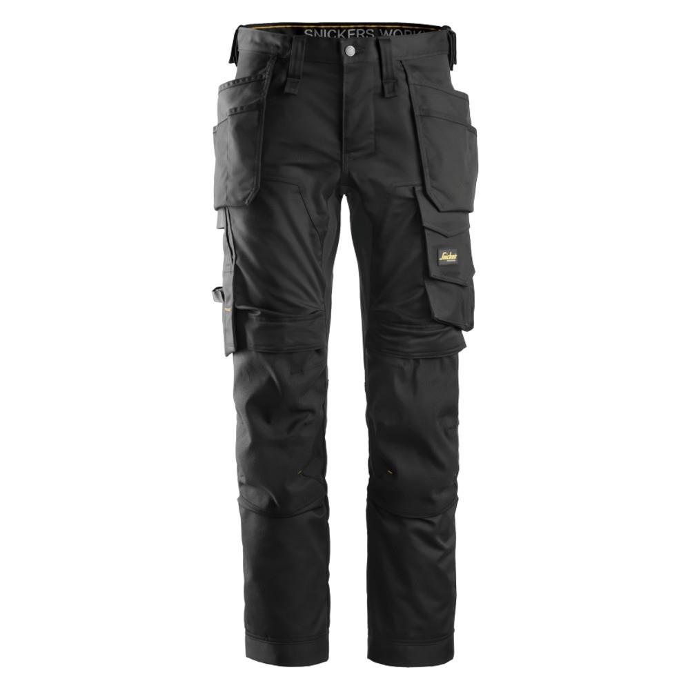 Snickers 6241 Slim-Fit Stretch Trousers with Holster Pockets Black |EEC ...