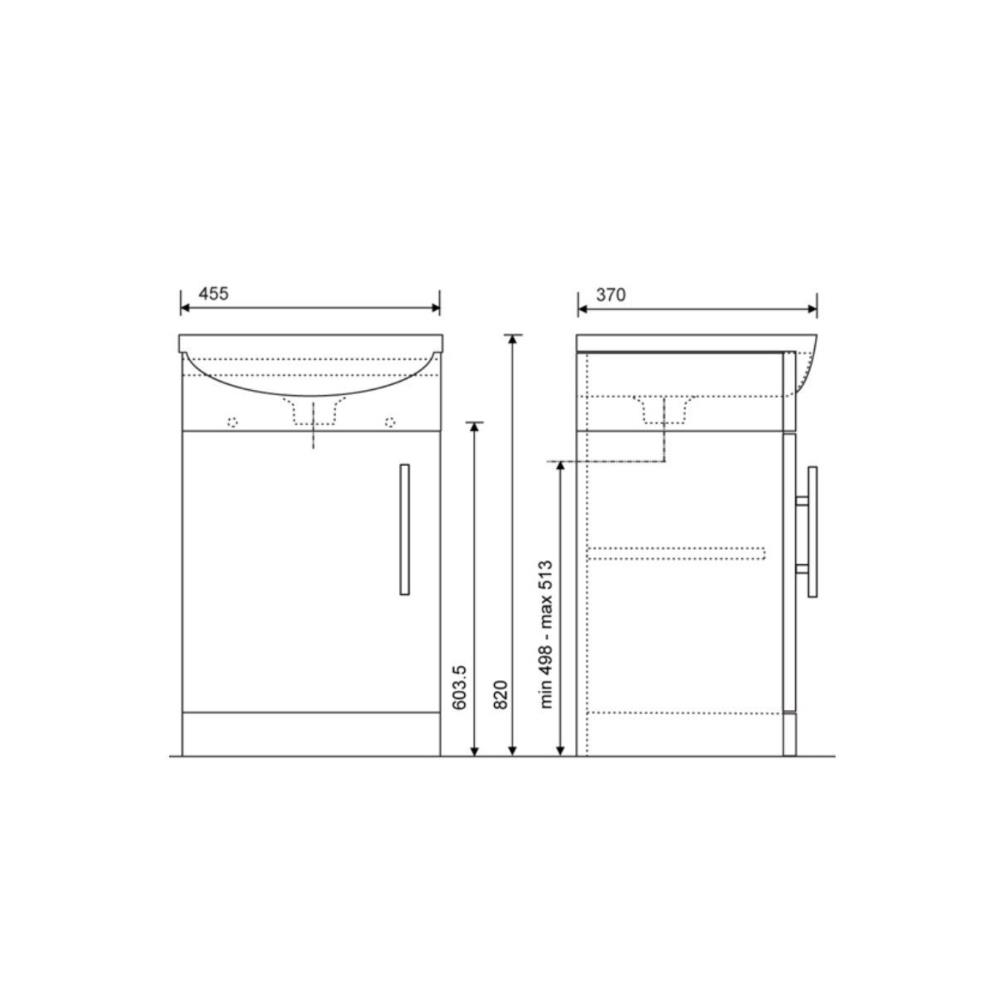 Sonas Belmont 45Cm Vanity Unit |EEC Homevalue | Balbrigggan | Co. Dublin