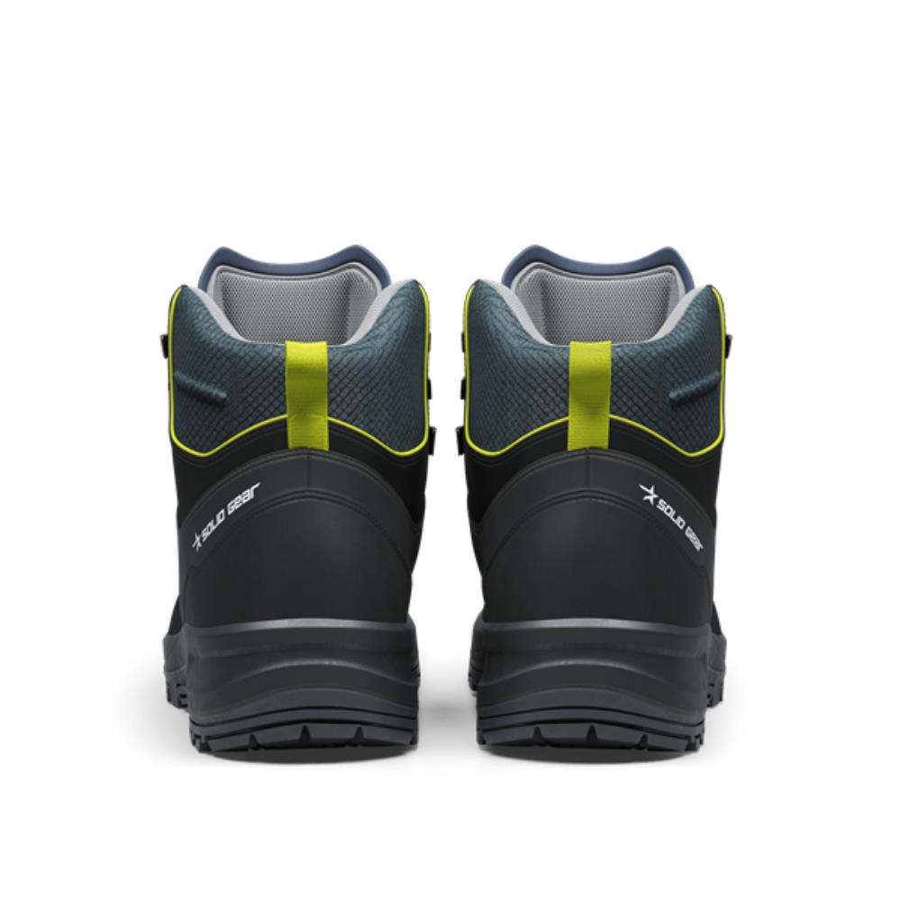 Snickers Ion Mid Safety Boot Leather Two-Tone Black |EEC Homevalue ...