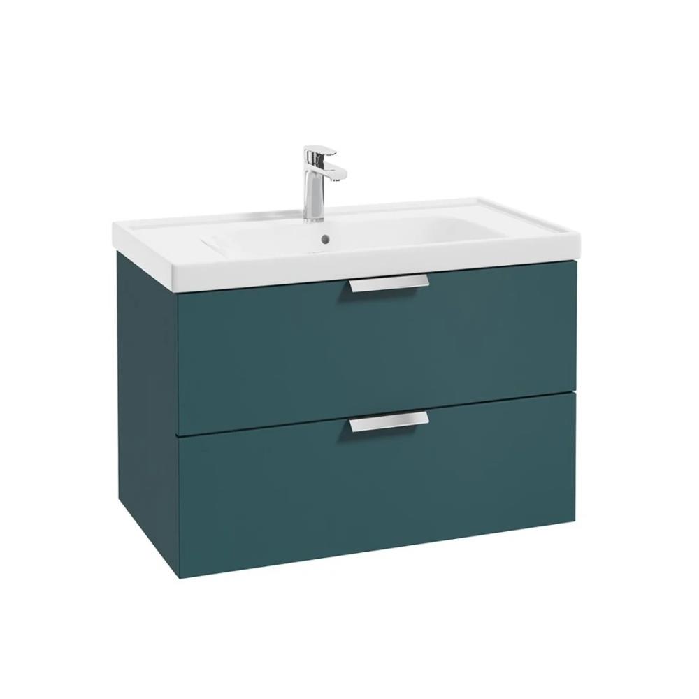 Sonas Stockholm Ocean Blue Matt 80Cm Wall Hung Vanity Unit |EEC ...