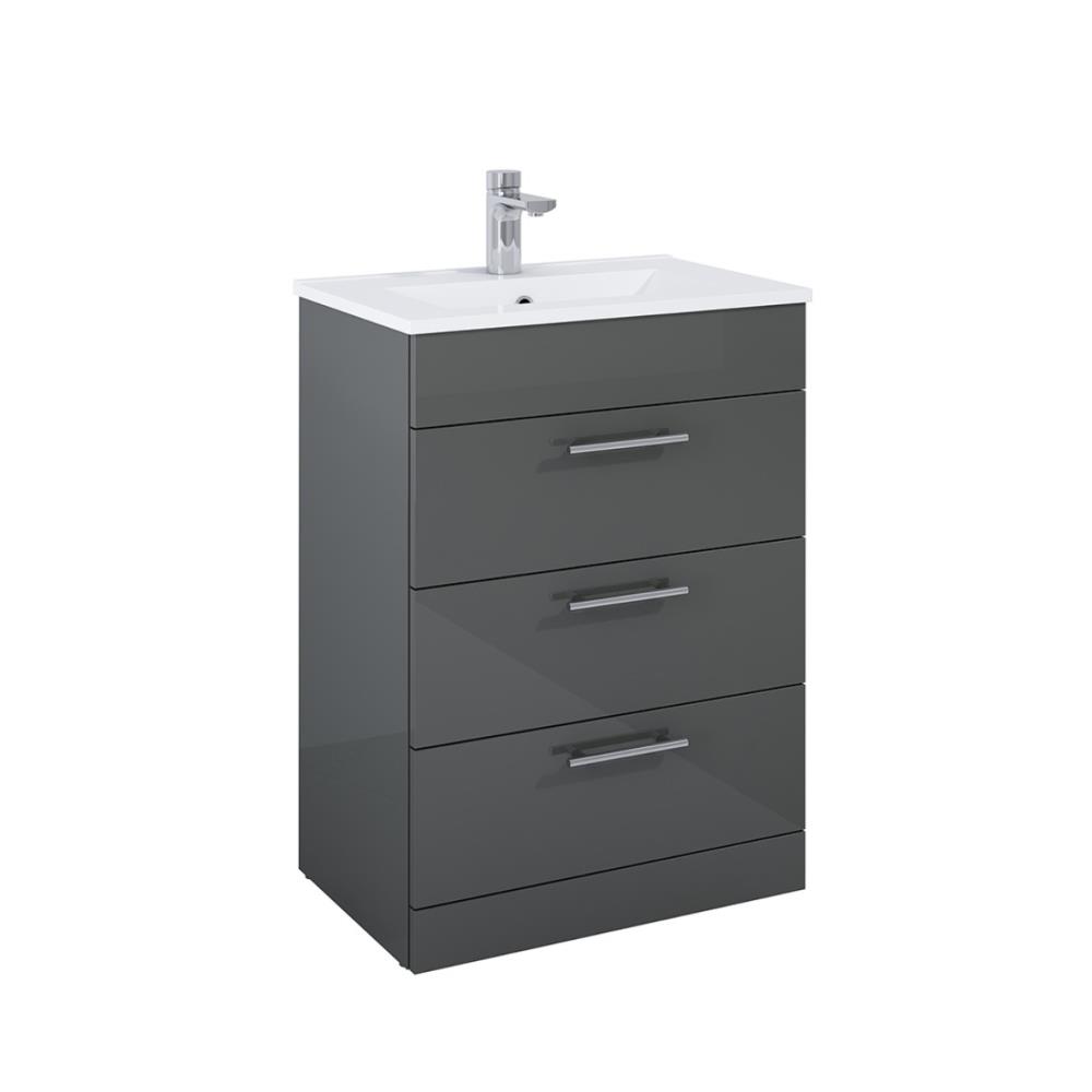 Belmont Square Floor Standing 3 Drawer Vanity Unit - 60Cm |EEC ...