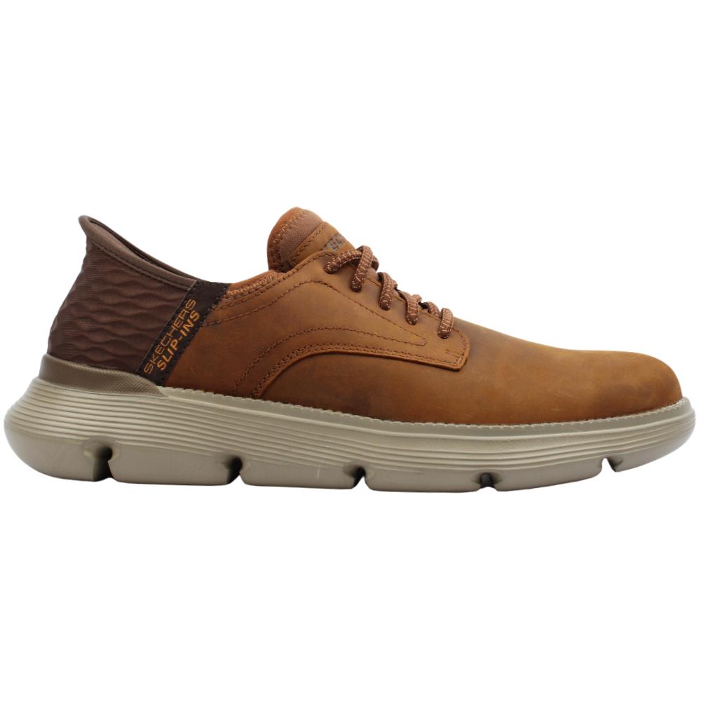 SKECHERS 205046 GARZA SHOE - DARK BROWN | ShoeShop.ie | Cordners Shoes ...