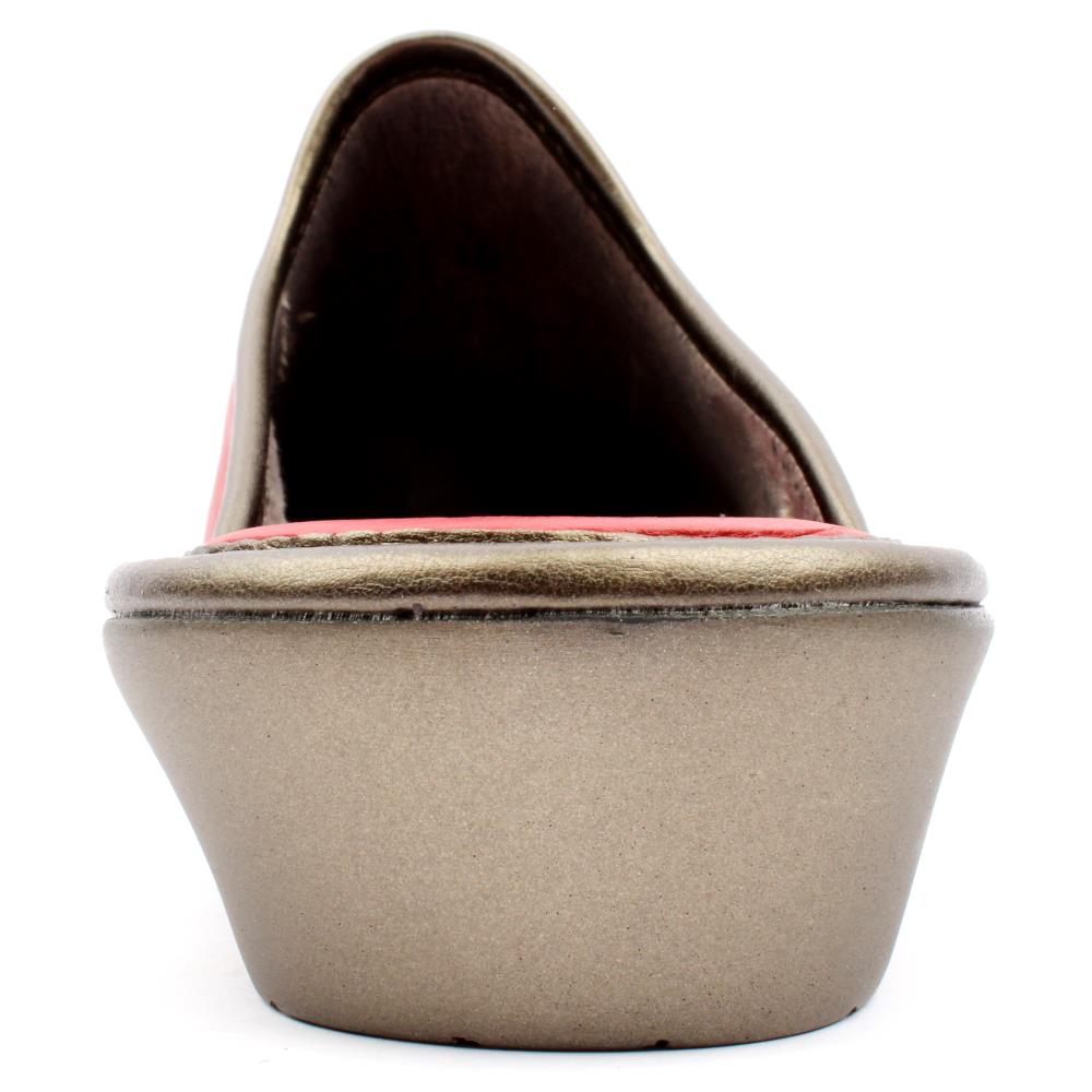 281 Red|Ladies Leather Mules |Nordika Slippers Ireland